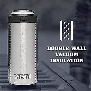 YETI Rambler 12 oz. Colster Slim Can Insulator for the Slim Hard Seltzer Cans, Black