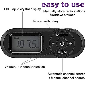 Portable Radio FM with Best Reception and Excellent Sound, 20 Preset Stations, Battery Operated Walkman with Scan and Preset Function, FM Stereo Portable Radio for Walking, Mowing, Jogging