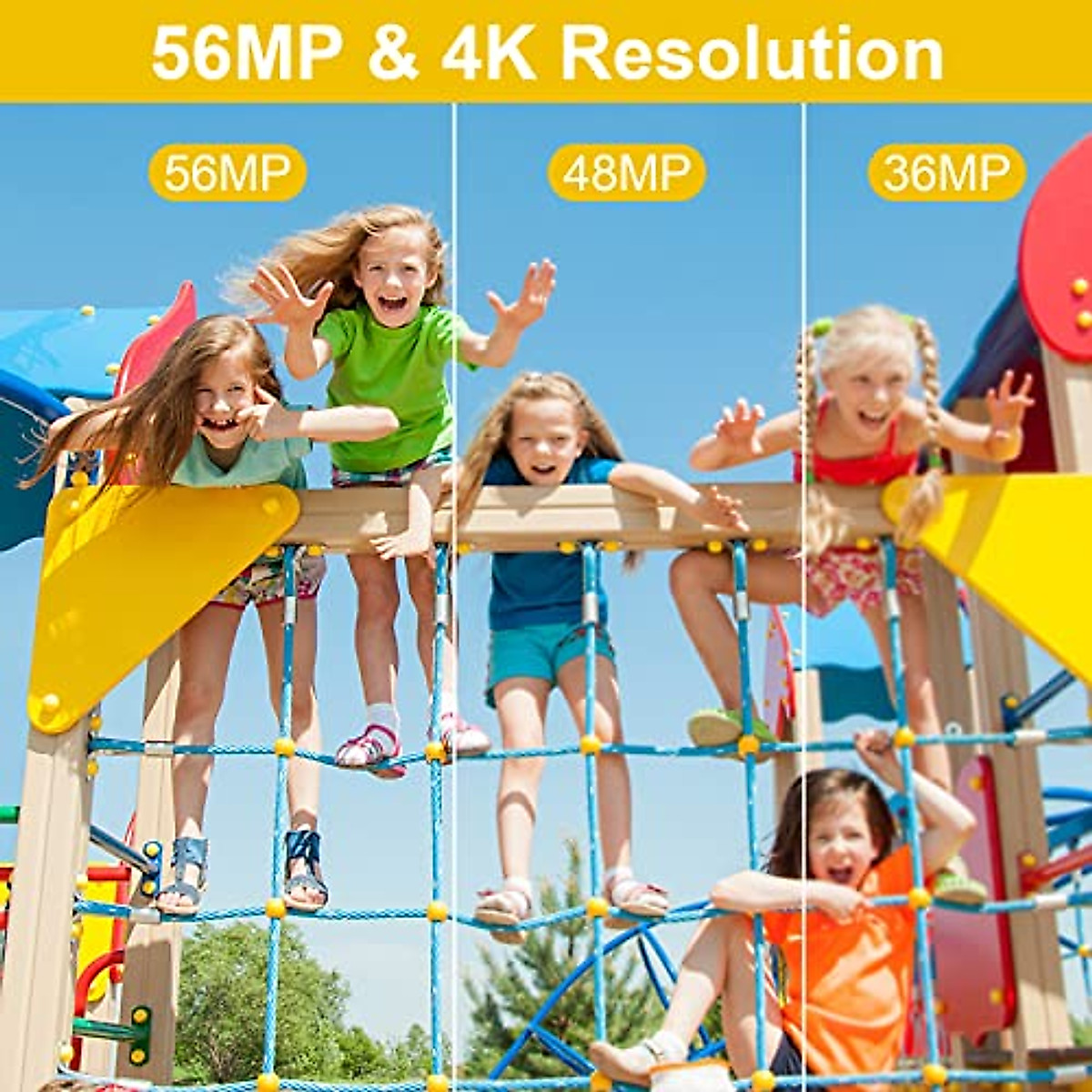 Digital Camera for Photography 4K 56MP Cameras for Kids Autofocus Small Portable Camera 20X Digital Zoom Lightweight Camera for Children