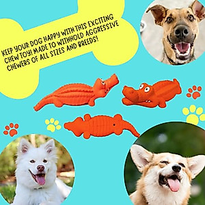 Dog Toys for Aggressive Chewers, Fun Dog Toy for Small, Medium & Large Breed Dogs, Durable Chew Toys That All Dogs & Puppies Will Love, Indestructible Dog Toy with Squeaker