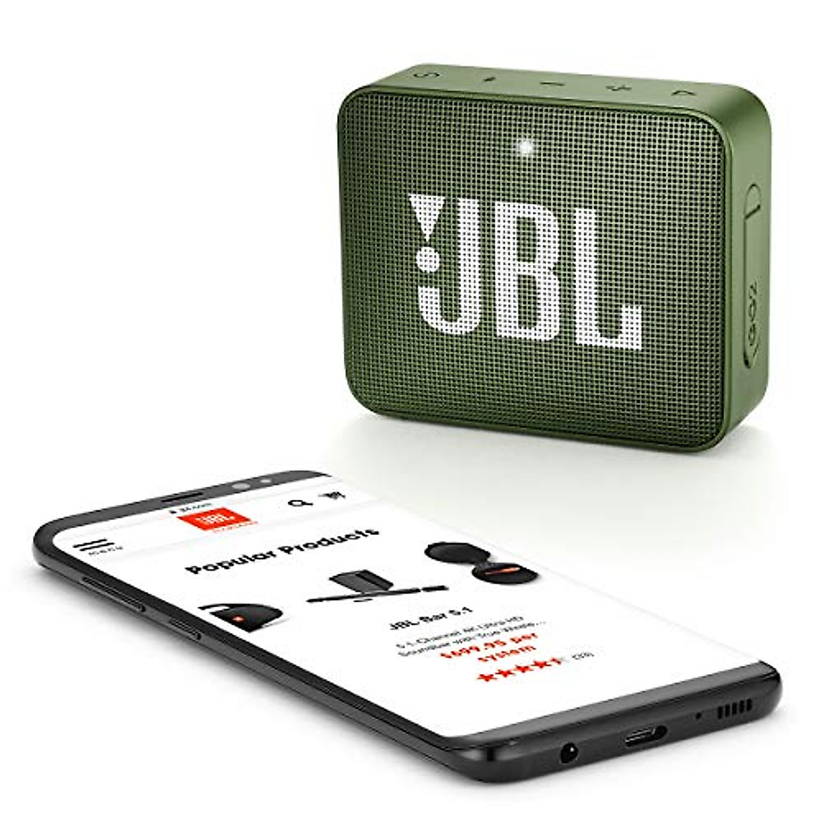 JBL GO2 - Waterproof Ultra Portable Bluetooth Speaker - Green