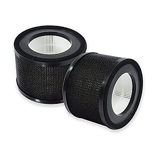 PUREBURG Replacement Filter Compatible with TaoTronics TT-AP001,Gukify AP001 & VAVA VA-EE014 Air Purifiers,2-Pack H13 HEPA 4-Stage Filtration Activated Carbon