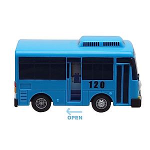 Tayo Toy Push and Go Bus - Christmas Birthday Gifts for Kids and Toddlers Boys and Girls Blue