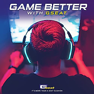 GSeat Ultra Orthopedic Gel and Foam Seat Cushion - for Coccyx, Back, Tailbone, Prostate, Postnatal, and Sciatica Pain/Discomfort - Office, Car, Chair, Travel (Royal Blue)