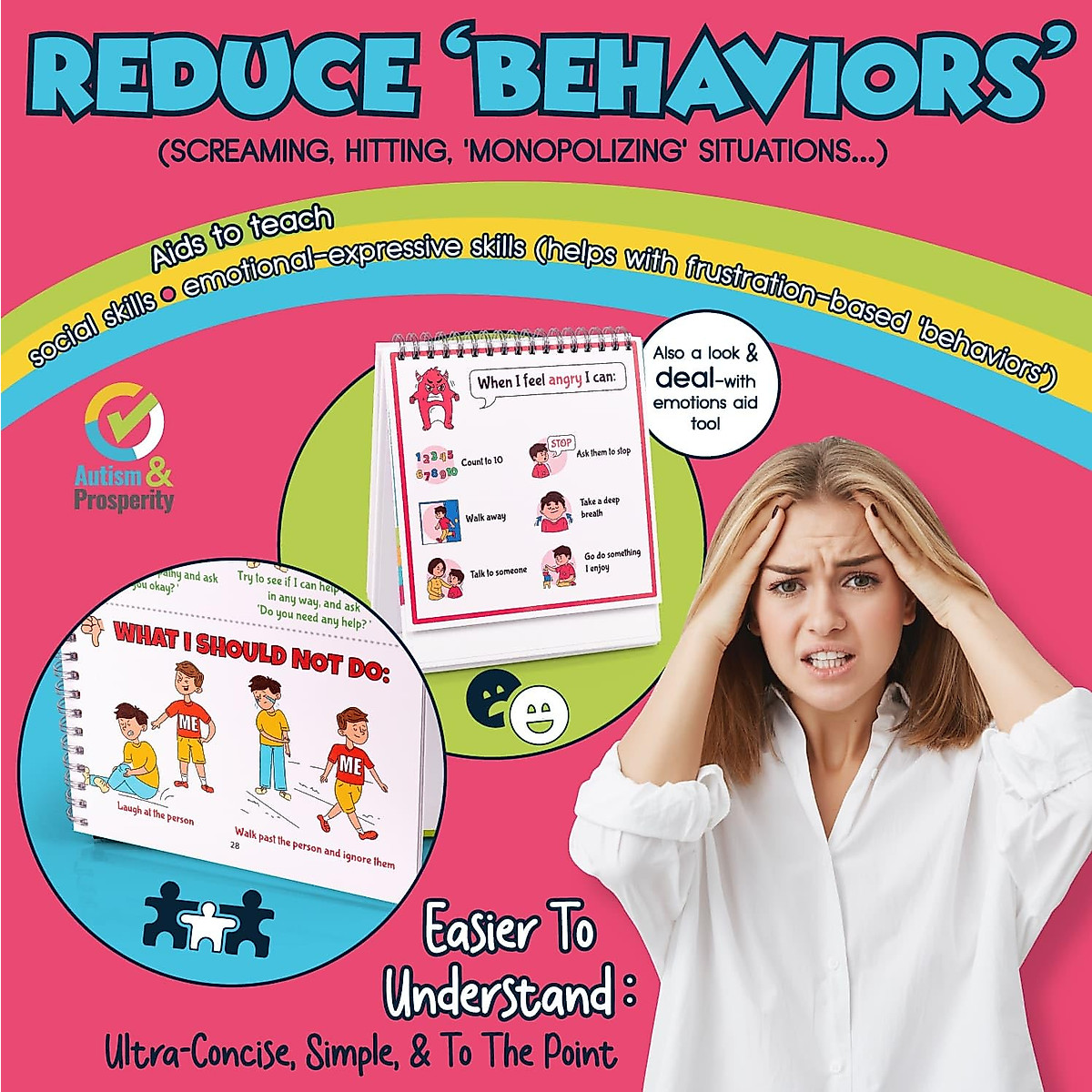 Autism & Prosperity Kids Emotions & Social Life Skills Autistic Children Set ASD Child Boys Girl Teen Learning Materials Toys Game Sensory Special Needs No 1-3 Toddlers Age Gifts 3 4 5-7 8-12 Products