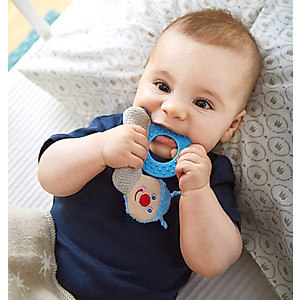 HABA Chomp Champ Snail Teething Toy (Dishwasher Safe) for Babies 6 Months and Up