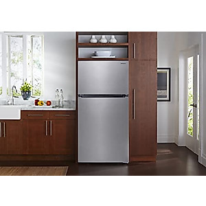 Winia 18 cu. Ft. Top Freezer Refrigerator with Icemaker - Stainless Steel
