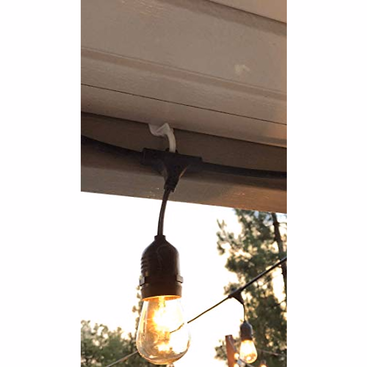 Alumahangers Flat 3" (24PK) Plastic Alumahooks for Insulated Covers. Made in The USA. Great for String Lighting and Light Weight Decorations.