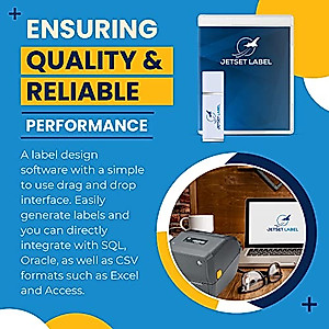 Zebra ZD421 Thermal Transfer Desktop Printer 203 dpi Print Width 4-inch USB Ethernet ZD4A042-301E00EZ | Includes JetSet Label Software