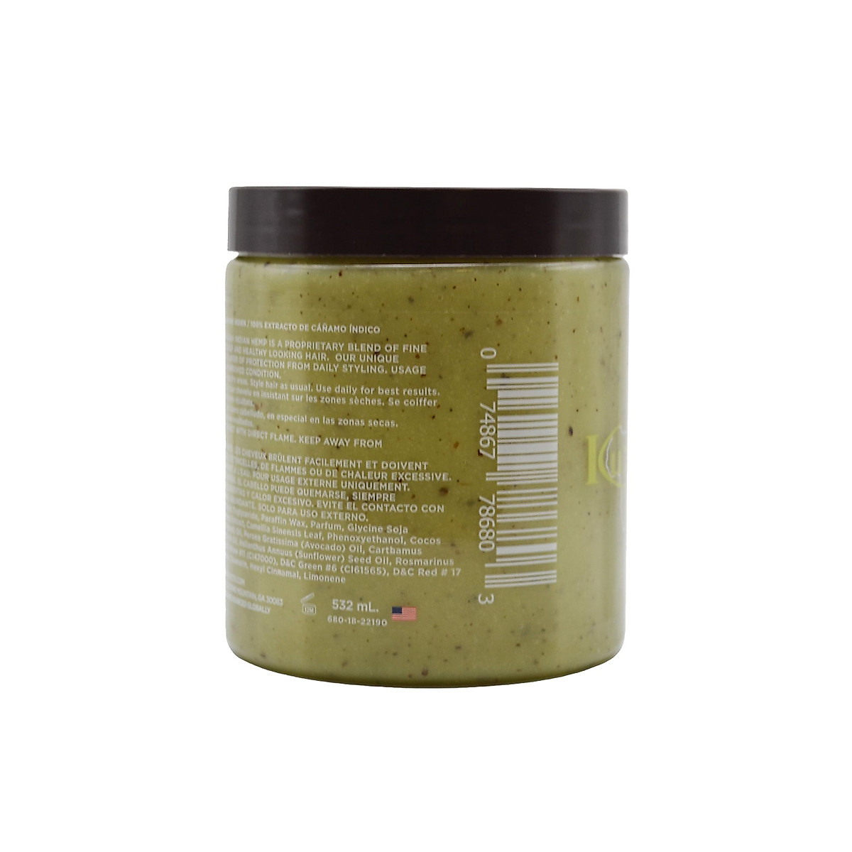 Kuza Indian Hemp Jumbo Hair & Scalp Treatment 18 oz. - Smooth, Soften & Moisturize