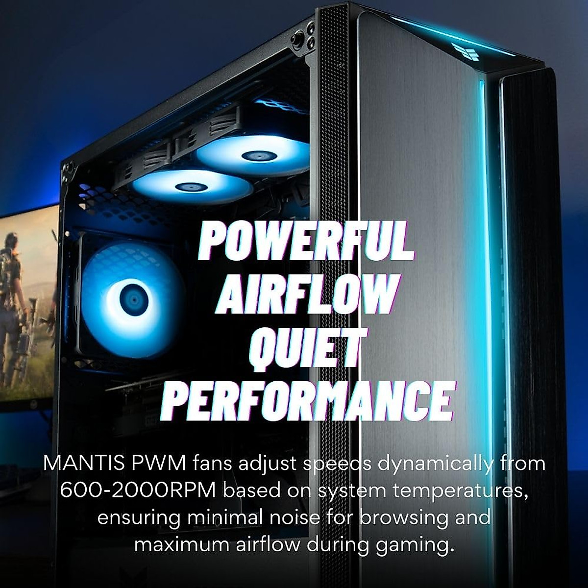 Empowered PC Mantis V2 Gamer Desktop - NVIDIA GeForce RTX 4070 TI, Intel 12-Core i7-12700KF Processor, WaterCooled, 32GB DDR4 RAM, 512GB NVMe SSD + 2TB HDD, WiFi, Windows 11 Home - RGB Gaming Computer