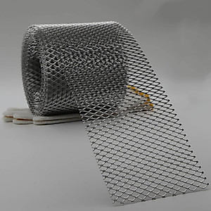 Carligo Gutter Guard, Leaf Filter Gutter Covers, Aluminum Screen Roll 6 Inch X 21 Feet for DIY Gutter Filter, Gutter Downspout Covers, Rain Gutter Leaf Guard, Leaf Filter Gutter Protection