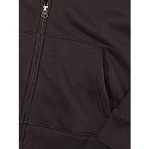 The Children's Place Boys' Uniform Zip Up Hoodie, Black, M (7/8)