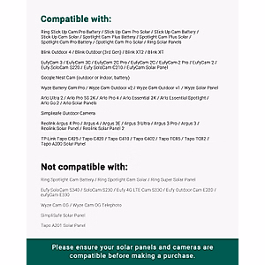 Holicfun 2-in-1 Ground Stake Mount Stand for Outdoor Security Cameras and Solar Panels, Universally Compatible with Ring, Blink, Google Nest, Eufy, Arlo, Wyze, SimpliSafe, and More (Black)