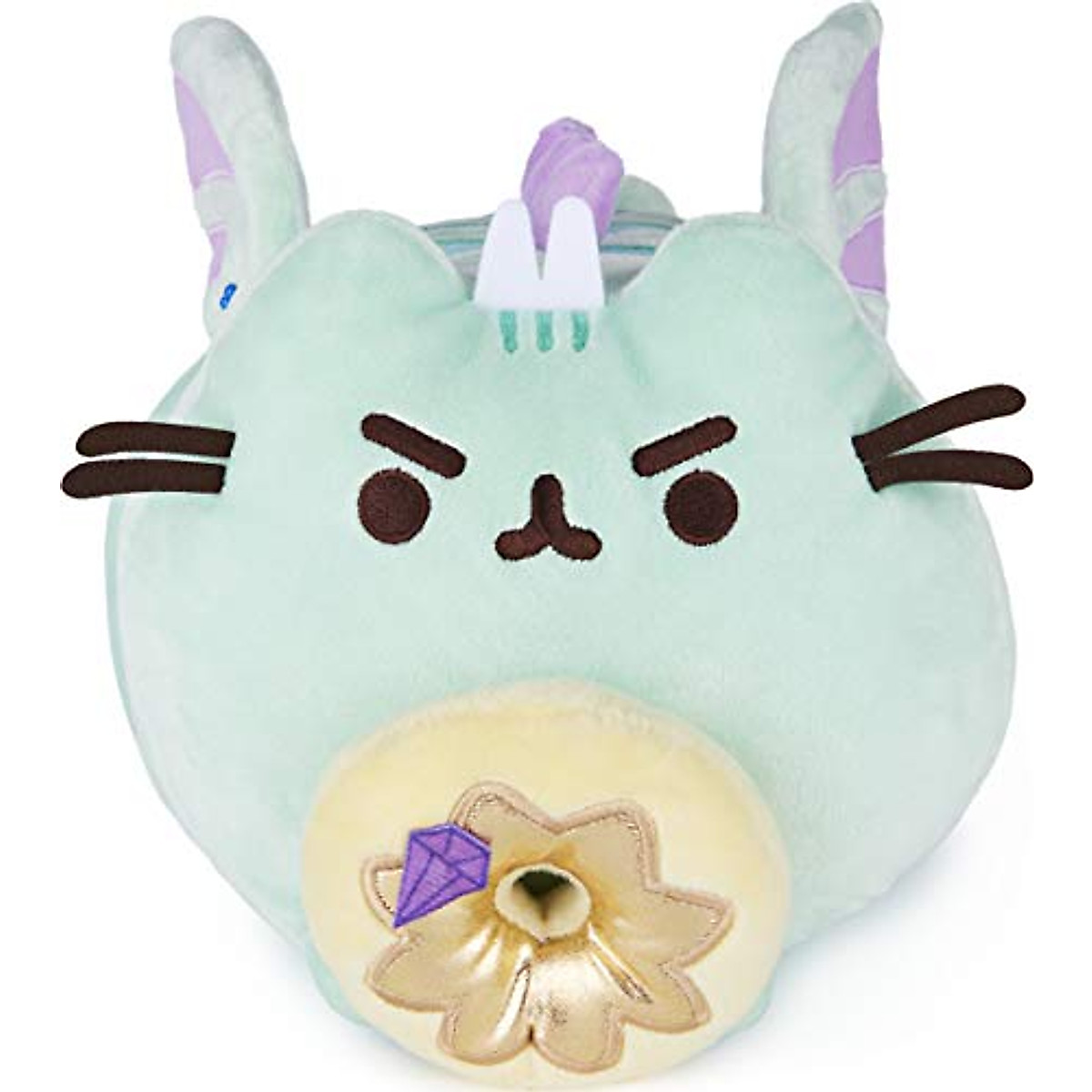 GUND Pusheen Dragonsheen Donut Log Plushed Stuffed Animal Cat, 9.5"