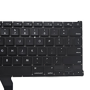 Padarsey Replacement Backlight Backlit Keyboard with 80 PCE Screws Compatible for MacBook Air 13-Inch A1369 A1466 MC965LL MC966LL EMC 2559 MD231LL/A MD760LL/A Series 2011 2012 2013 2014 2015