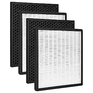 Future Way 2 Set HSP001 Filter Replacement Compatible with HSP001 Smart True HEPA Air Purifier, H13 True HEPA and Activated Carbon Filter