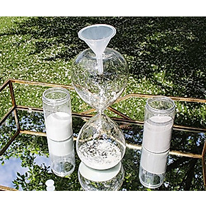 Lillian Rose Unity Sand Hour Glass, 8" x 3.25", Clear