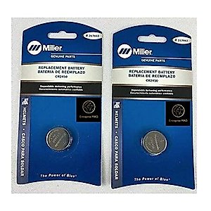 Miller Lithium Helmet Battery 217043 pack of 2