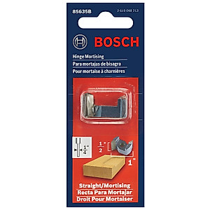 Bosch 85635B 1 In. x 1/2 In. Carbide-Tipped Lock Mortising Router Bit