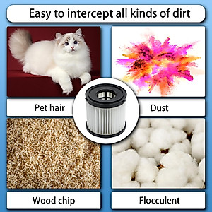 2 Pack Wet/Dry HEPA Filter Compatible with Ryobi 18V ONE+ Wet/Dry Vacuum Cleaners PCL733, PCL734, P3240, Also Fit HART 20-Volt 2-Gallon Wet/Dry Vac HPWD01B, Compare to Part# A32VC05, A32RF08