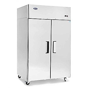ATOSA MBF8002 Commercial Freezer, Double 2 Door Side By Side, Energy Star