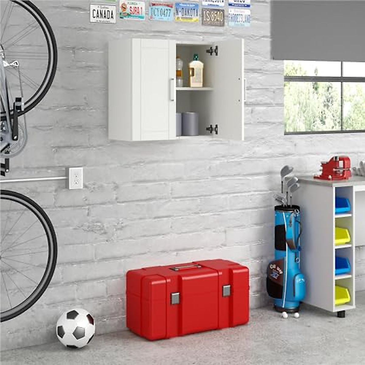 SystemBuild Callahan 24" Wall Cabinet in White