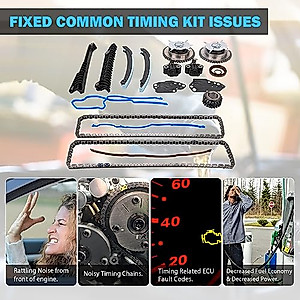 5.4 Timing Chain Kit Cam Phaser Repair Kit for 2005-2014 Ford F-150, F-250, F-350, Expedition, Lincoln Navigator, Mark LT 5.4L Triton Cam Phaser Repair Kit