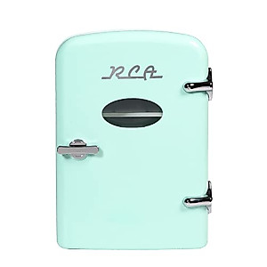 RCA RMIS129-MINT Mini Fridge, Mint, 0.15 cubic feet & RMIS129-YELLOW Mini Fridge, Yellow, 0.3 Cubic Feet