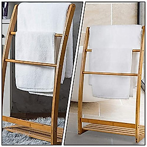 LIRUXUN Floor Clotheshorse Indoor Clothes Dryer Rack Towels Hanging Rack and Wood Stable Ground Clothes Hanger