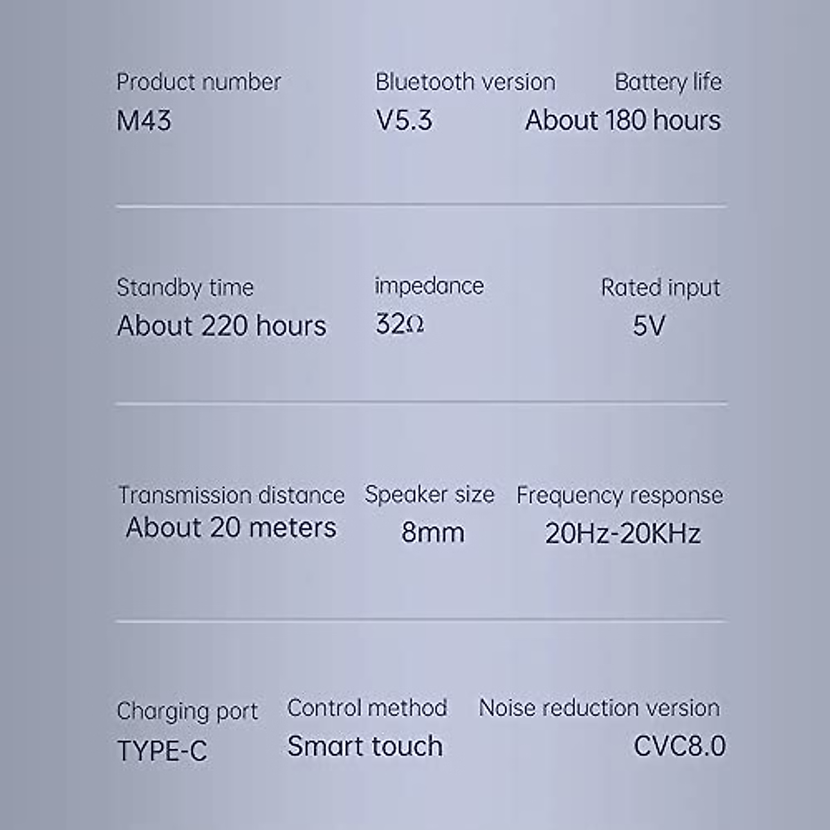 StitchGreen Bluetooth 5.3 True Wireless Earbuds, ENC Noise Canceling M43 Earbuds with RGB Lighting Charging Case, IPX7 Waterproof TWS Earphones, Long Battery 180Hrs Built in 4 Mics Headset iPhone
