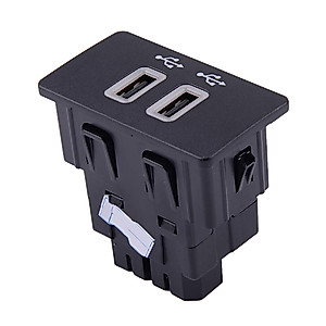 LETAOSK Dual USB Hub Ports Interface Module Fit for Ford Sync 3 Carplay Multimedia