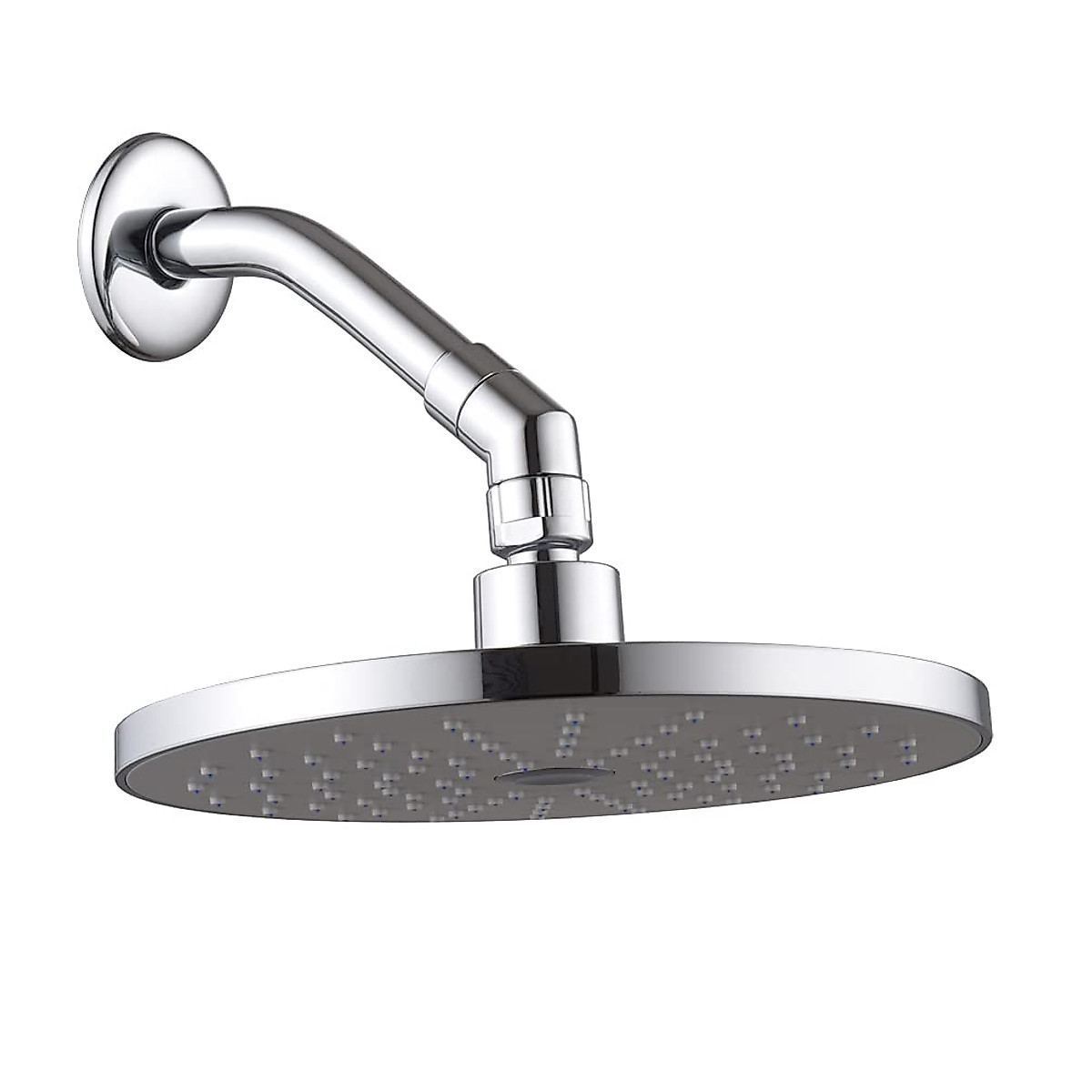 Carvedexquisitely Modern Copper Showerhead Elbow Adapter, 135 Degree Chrome, G1/2" Female and Male