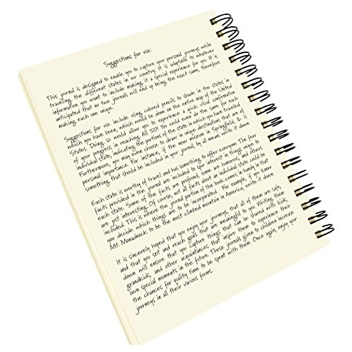 Journals Unlimited "Write it Down!" Series Guided Journal, Let's Go See All 50! Visiting The 50 States Journal, with a Kraft Hard Cover, Made of Recycled Materials, 7.5"x 9"