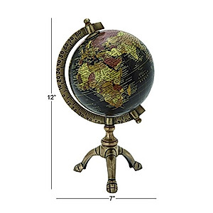 Deco 79 Globe, SMALL SIZE, Brown