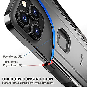 Vena vArmor Rugged Case Compatible with Apple iPhone 14 Pro Max (6.7"-inch), (MagSafe Compatible, Military Grade Drop Protection) Heavy Duty Holster Belt Clip Cover with Kickstand