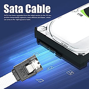 Cables SSD, Cable Elbow 500MB/S Solid State Drive Dual‑Channel SAS Replacement for 3.0 6Gbps for Solid‑State Disk for SPE(White (Elbow))
