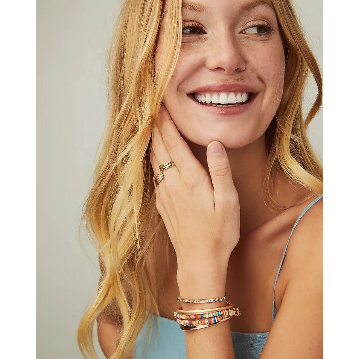 Kendra Scott Ott Adjustable Link Chain Bracelet for Women, Fashion Jewelry, 14k Gold-Plated