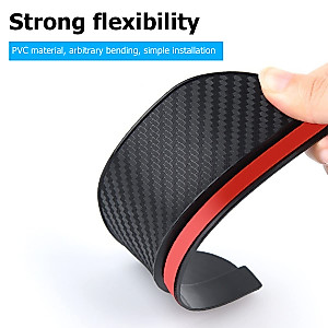 2Pcs Rear View Mirror Rain Visor Guard, Rain Shield Sun Visor Side Blocker Cover, Waterproof Smoke Guard Auto Eyebrow Cover, Car Side Mirror Accessories for SUV Vehicle and More (DM030/Black)