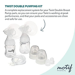 Motif Medical, Twist Resupply Kit, Replacement Parts for Twist Breast Pump, Maternity, Breast Pumping Accessories