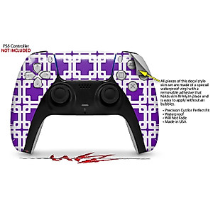 WraptorSkinz Skin Wrap compatible with Sony PS5 DualSense Controller Boxed Purple (CONTROLLER NOT INCLUDED)
