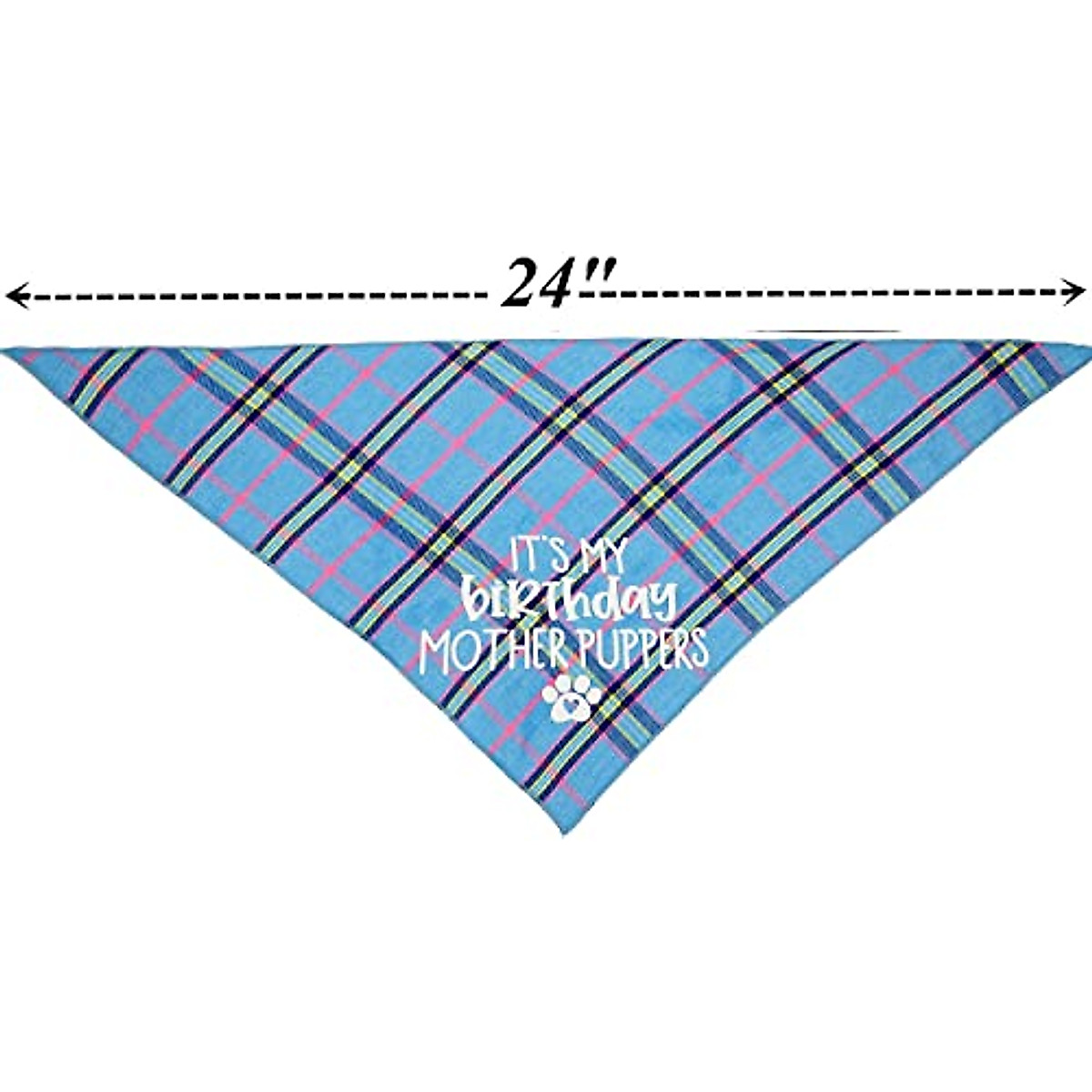 Dog Birthday Bandana, Birthday Boy Puppy Bandana for Small Medium Large Dogs Blue