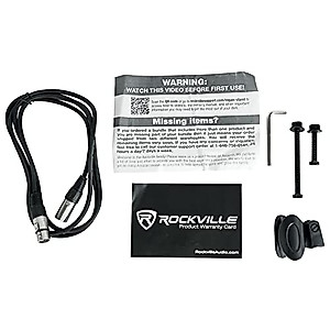 Rockville ROGAN STAND Pro Boom Arm Mic Stand with Fixed Mount+Desk Stand+Cable