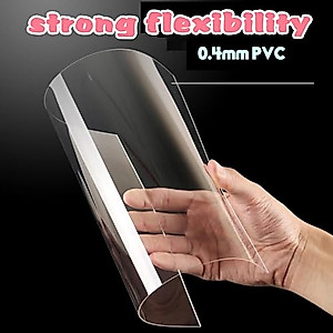 BLUEFAIRY Clear Backpack for School Stadium Approved Large PVC See Through Bag Heavy Duty Bookbag Transparent Plastic Bag for Kids Students Work Events 17" Pink