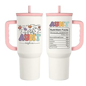 Noni Personalized Auntie Tumbler 40oz, Promoted To Aunt Gift Idea, Best Aunt Ever Present, Mother Day Gift For Auntie, Ideal For Birthday, Mothers Day, Christmas, Gifts Ready