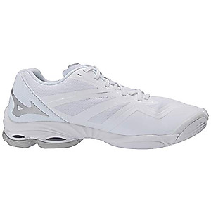 Mizuno Wave Lightning Z6 Womens Volleyball Shoe, White, 10