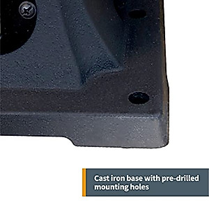 POWERTEC BF601C Bench Buffer Polisher with 2 Extra Buffing Wheels, 6 Inch Buffing & Polishing Bench Grinder Machine for Metal, Jelwelry, Knives, Wood, Jade and Plastic,Blue/Black