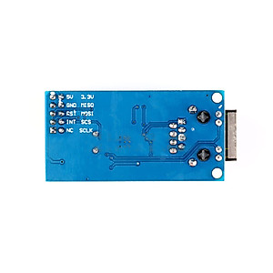 JESSINIE 2Pcs W5500 Ethernet Network Module SPI Interface Full Hardware TCP/IP Protocol 3.3V 5V W5500 STM32 Microcontroller Ethernet Network for Arduino