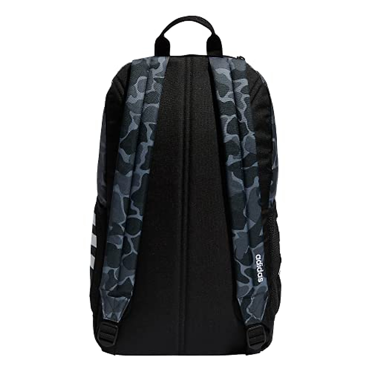 adidas Classic 3-Stripe Durable Backpack Student Athletic Sport Laptop Book Bag Discontinued, Nomad Camo Grey/Black/4.0, One Size