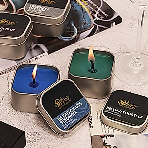 Candles for Home Scented, 4×3.5oz Aromatherapy Candles for Men, Soy Wax Candle Set, Candle Gift Set for Men, Stress Relief Relax Body